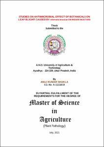Acharya Narendra Deva University of Agriculture & Technology, Ayodhya