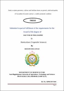 Sam Higginbottom Institute of Agriculture, Technology and Sciences ...